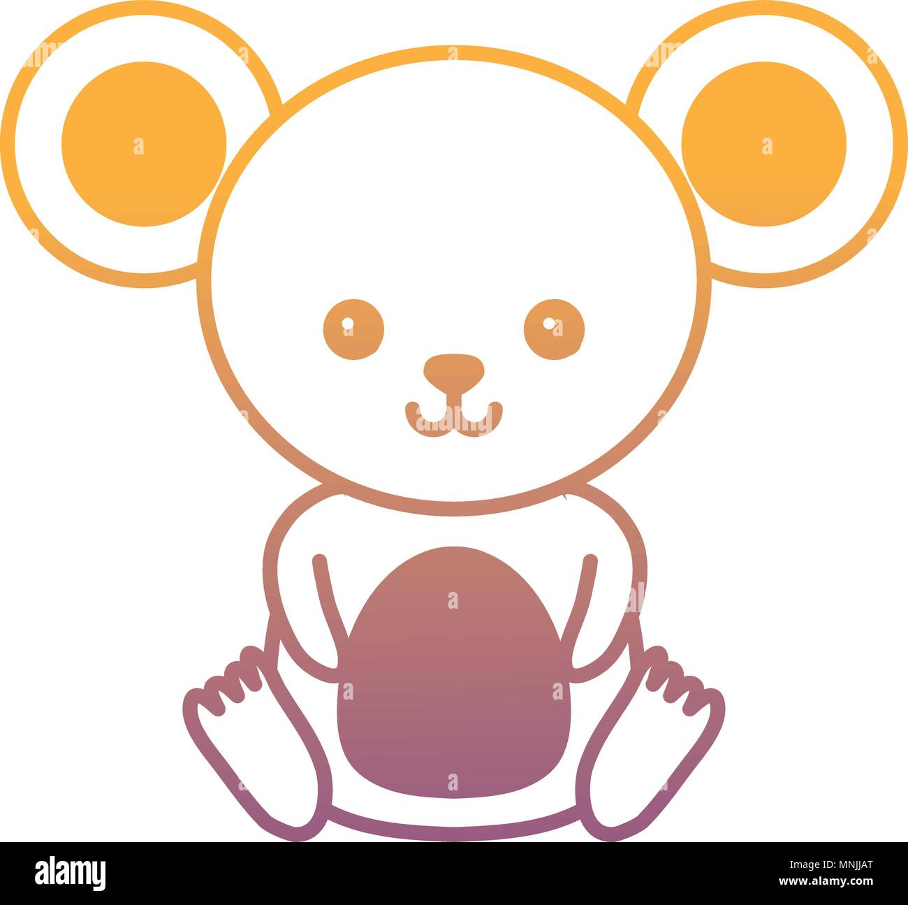 cute mouse icon over white background, colorful design. vector ...