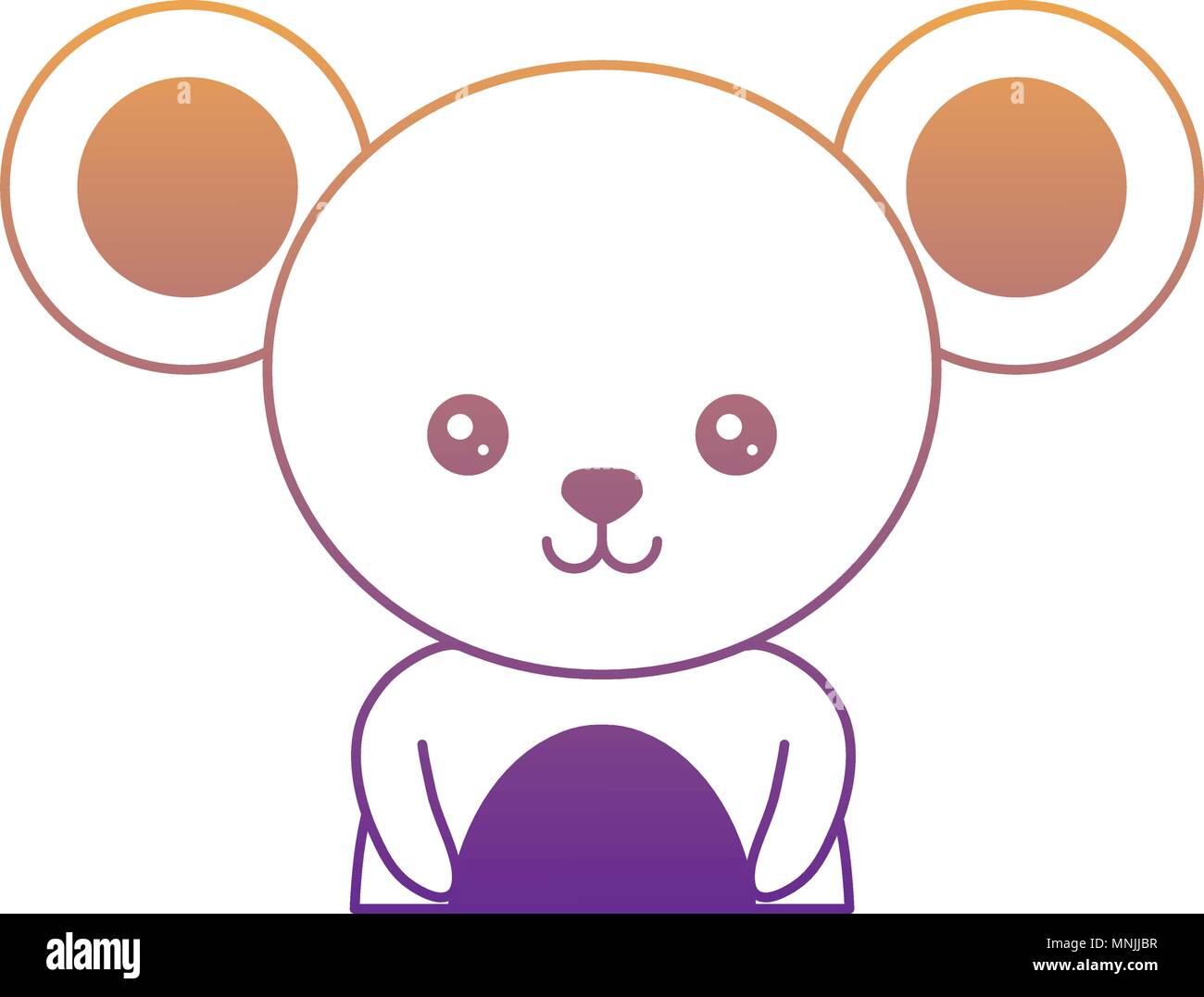 cute mouse icon over white background, colorful design. vector ...