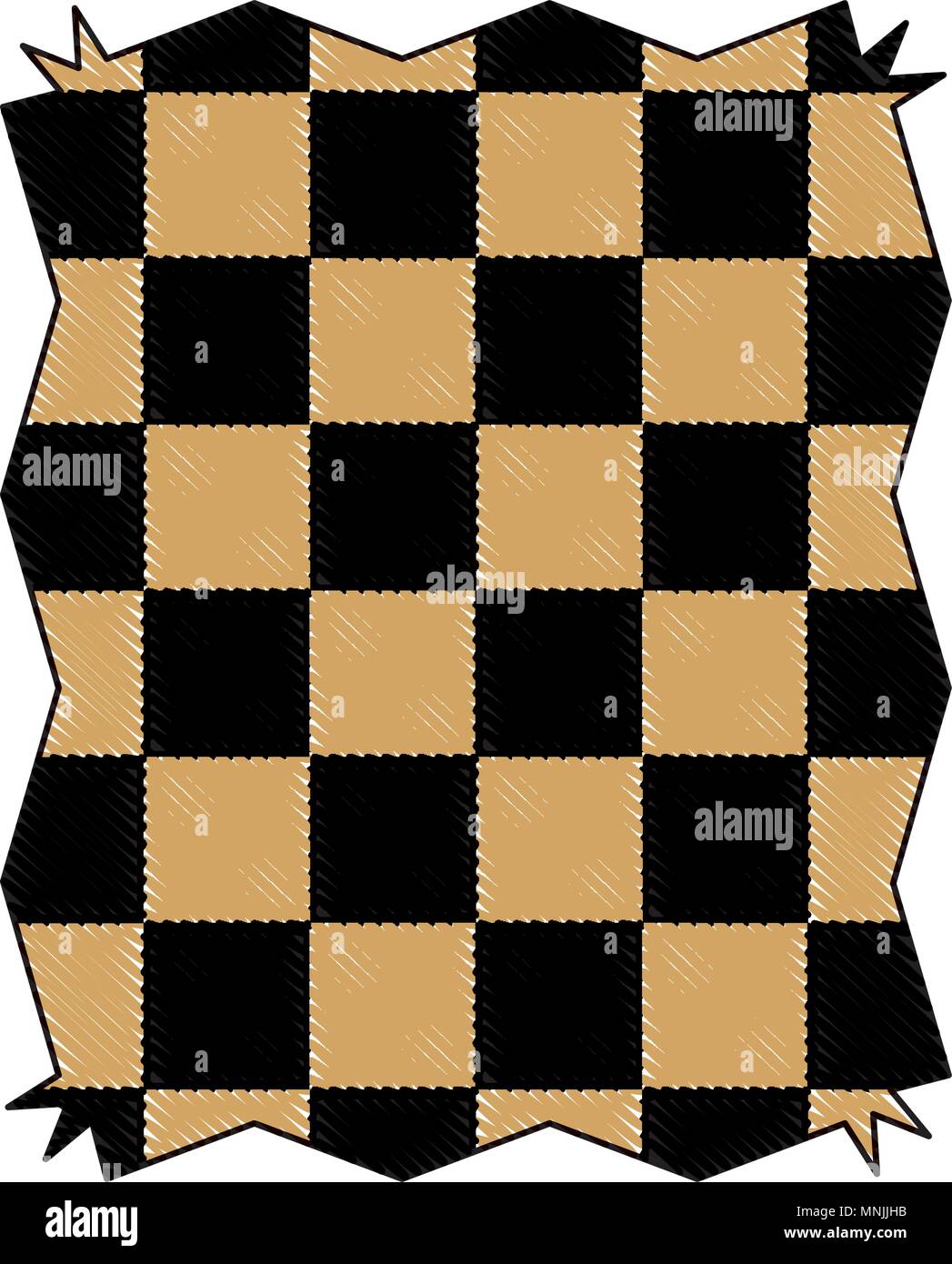 with chessboard pattern over white background, vector illustration ...