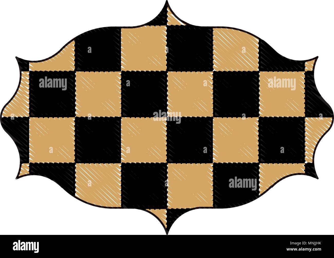 with chessboard pattern over white background, vector illustration ...