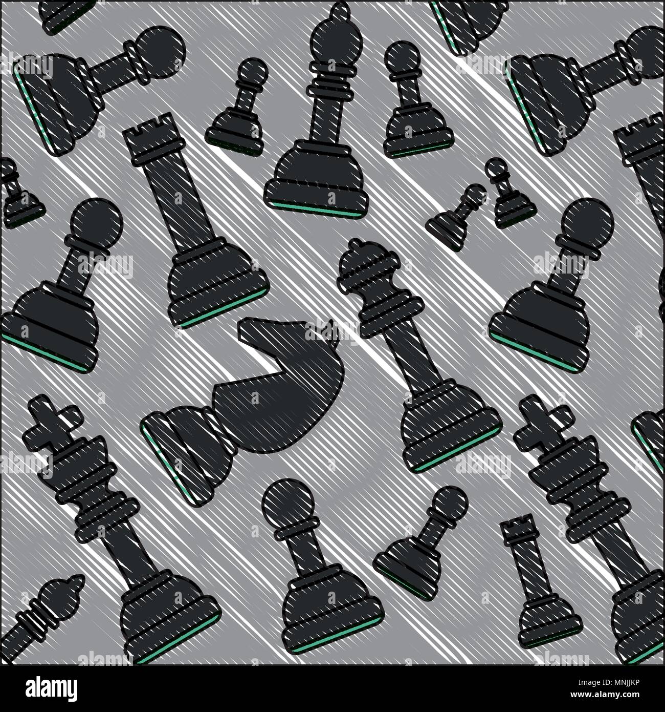 background of chess pieces pattern, colorful design. vector ...