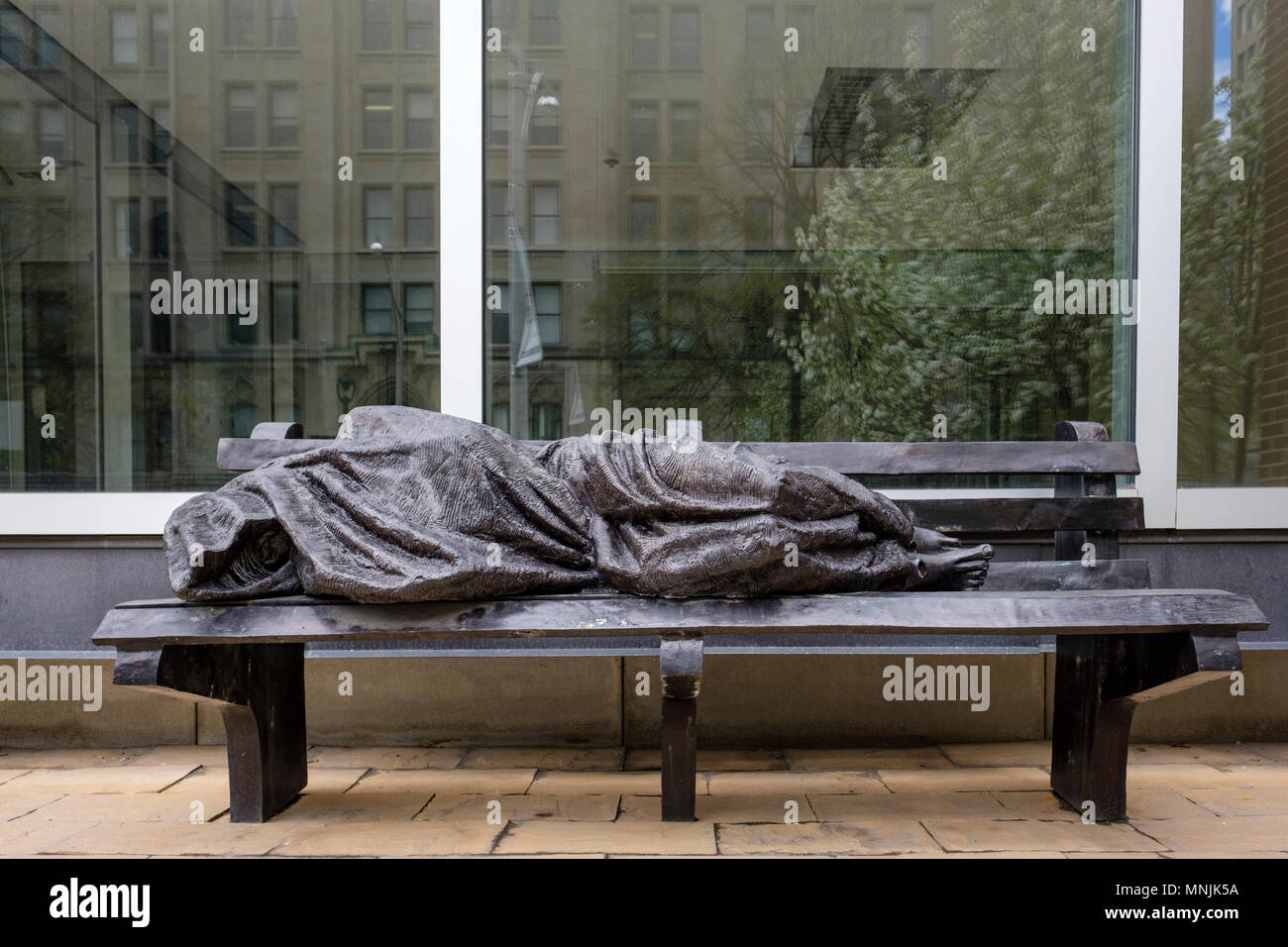 Housing crisis, Homeless Jesus, or Jesus the Homeless statue, Canadian ...