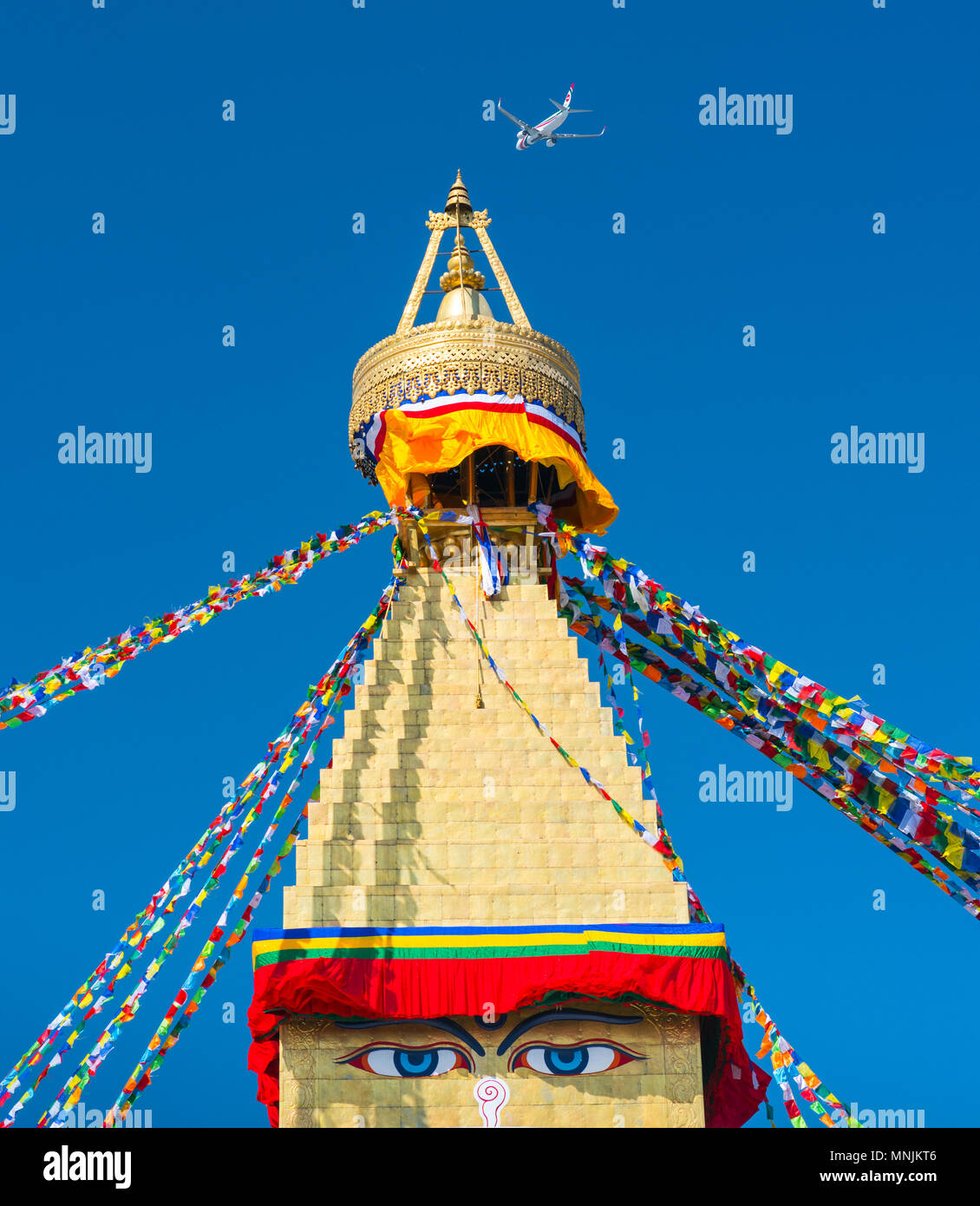 Boudhanath - Bauddhanath Stupa, Kathmandu Valley, Nepal, Asia, Unesco ...
