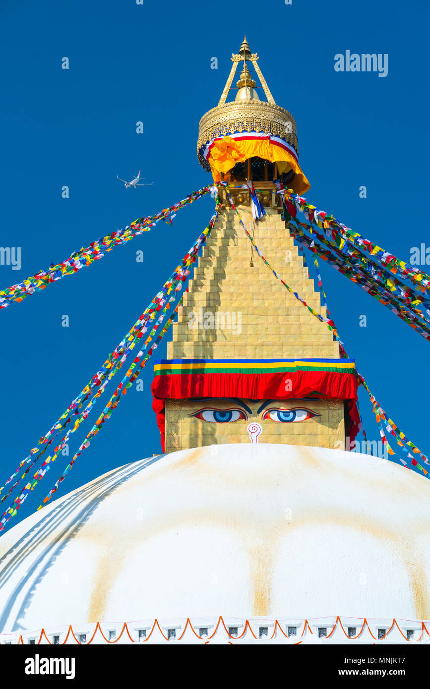 Boudhanath - Bauddhanath Stupa, Kathmandu Valley, Nepal, Asia, Unesco ...