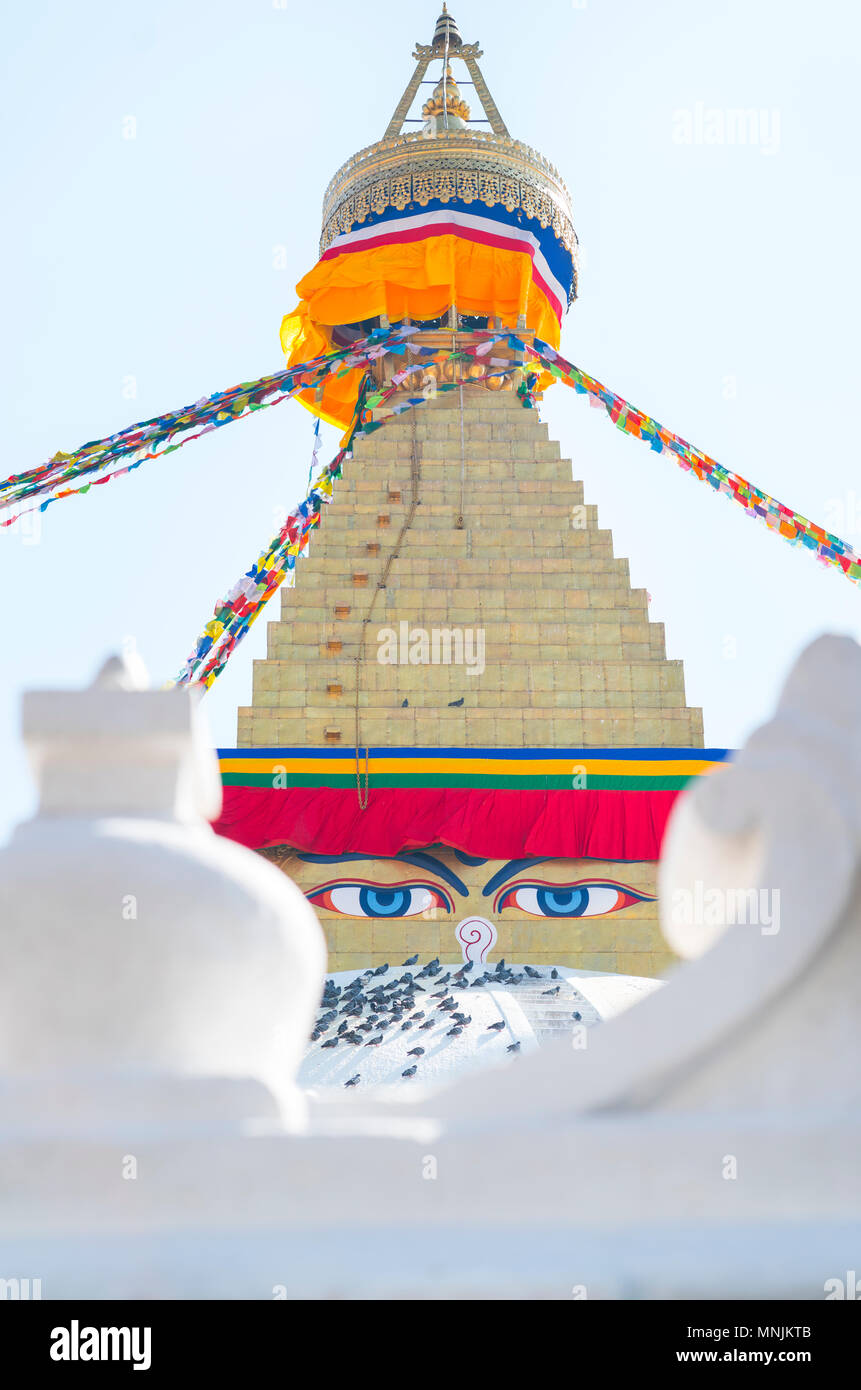 Boudhanath - Bauddhanath Stupa, Kathmandu Valley, Nepal, Asia, Unesco ...