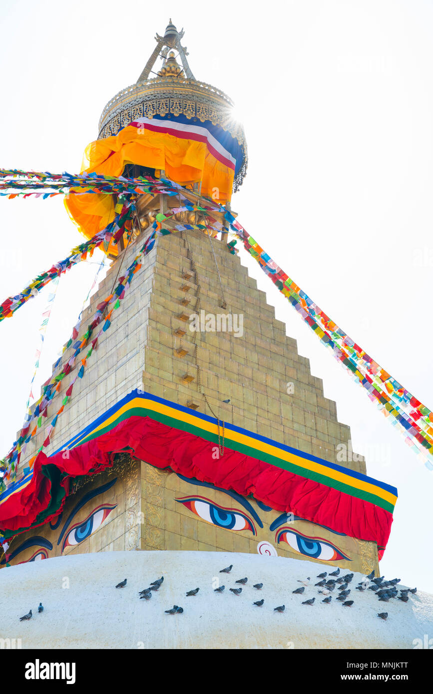 Boudhanath - Bauddhanath Stupa, Kathmandu Valley, Nepal, Asia, Unesco ...