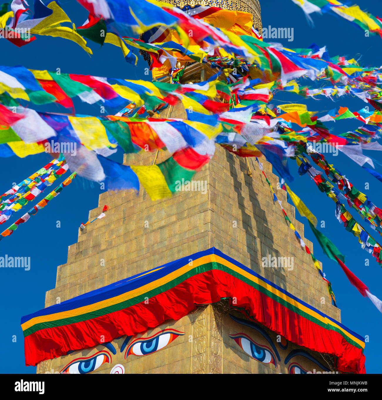 Boudhanath - Bauddhanath Stupa, Kathmandu Valley, Nepal, Asia, Unesco ...