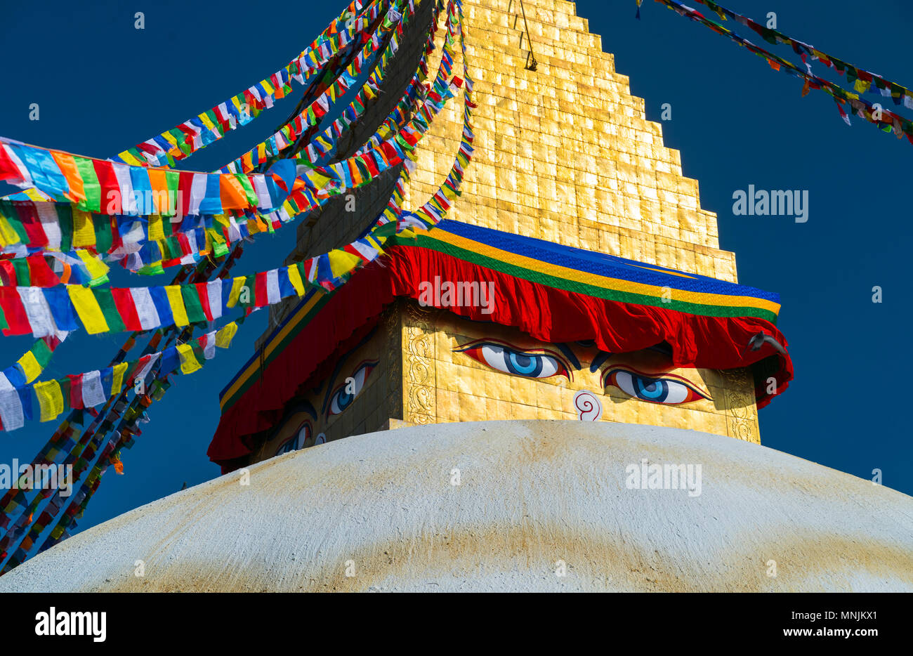 Boudhanath - Bauddhanath Stupa, Kathmandu Valley, Nepal, Asia, Unesco ...