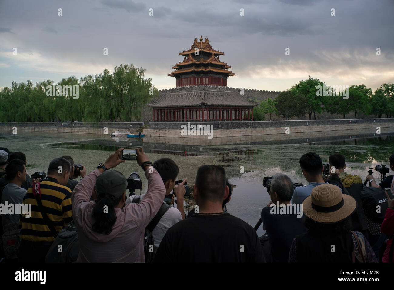 Turret of Forbidden City Beijing China Stock Photo - Alamy