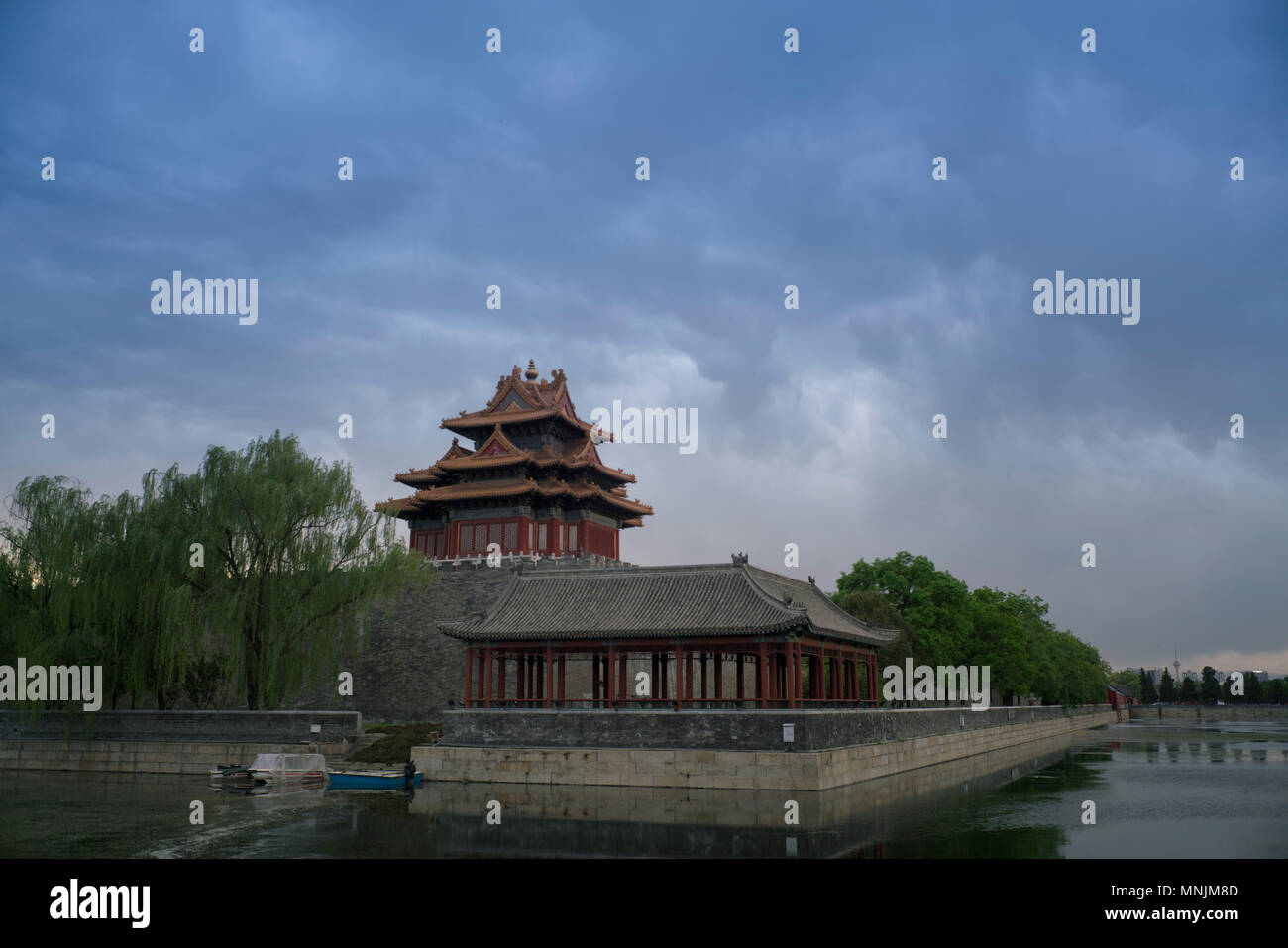 Turret of Forbidden City Beijing China Stock Photo - Alamy