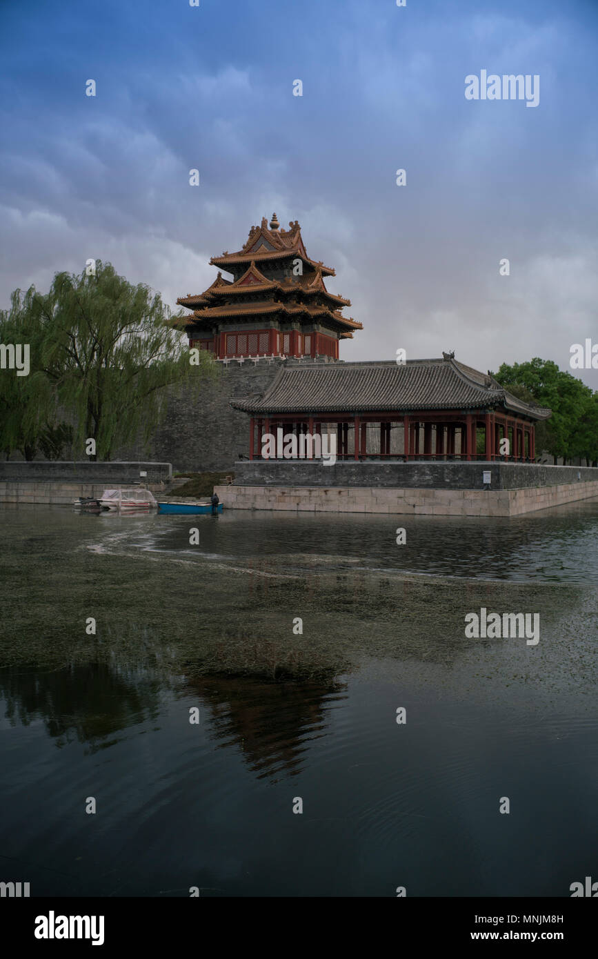 Turret of Forbidden City Beijing China Stock Photo - Alamy