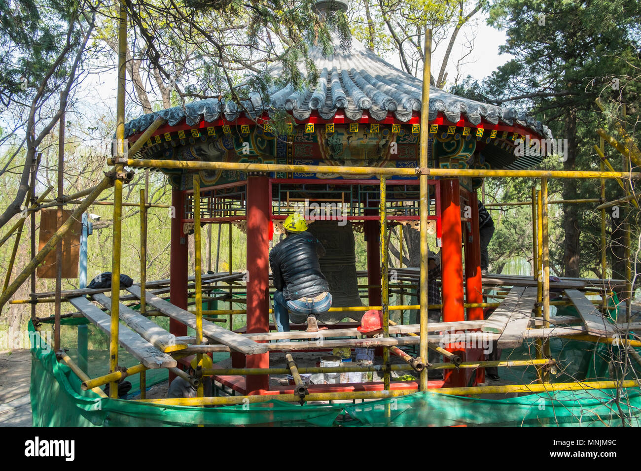 Maintenance of ancient buildings Stock Photo - Alamy