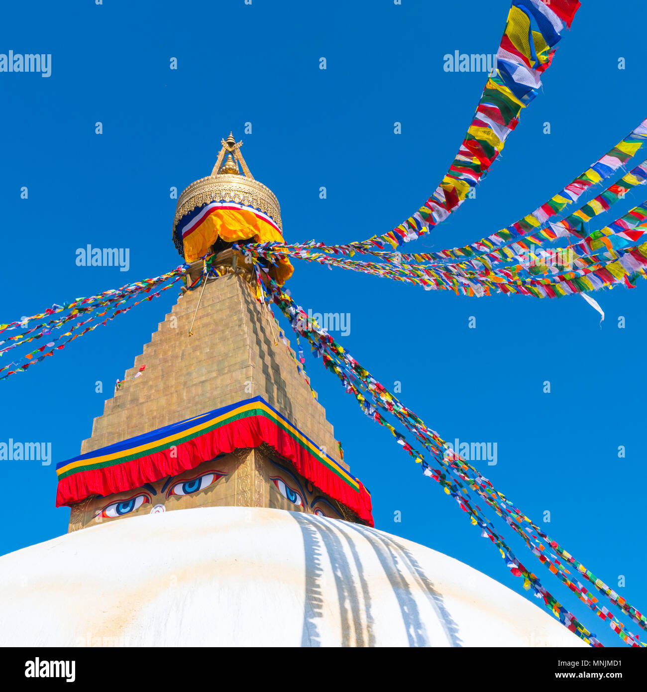 Boudhanath - Bauddhanath Stupa, Kathmandu Valley, Nepal, Asia, Unesco ...