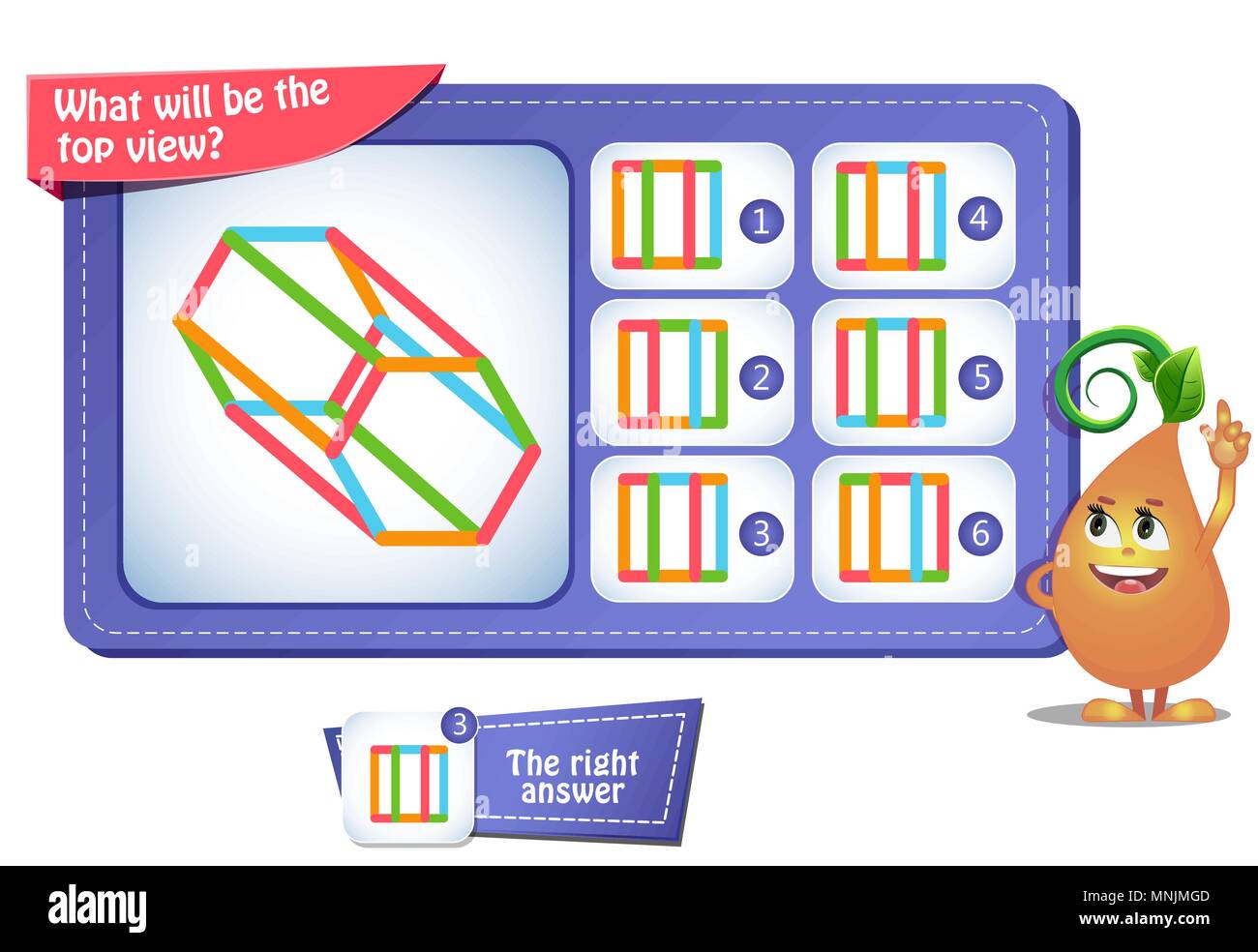educational game for kids, puzzle. development of spatial thinking in ...