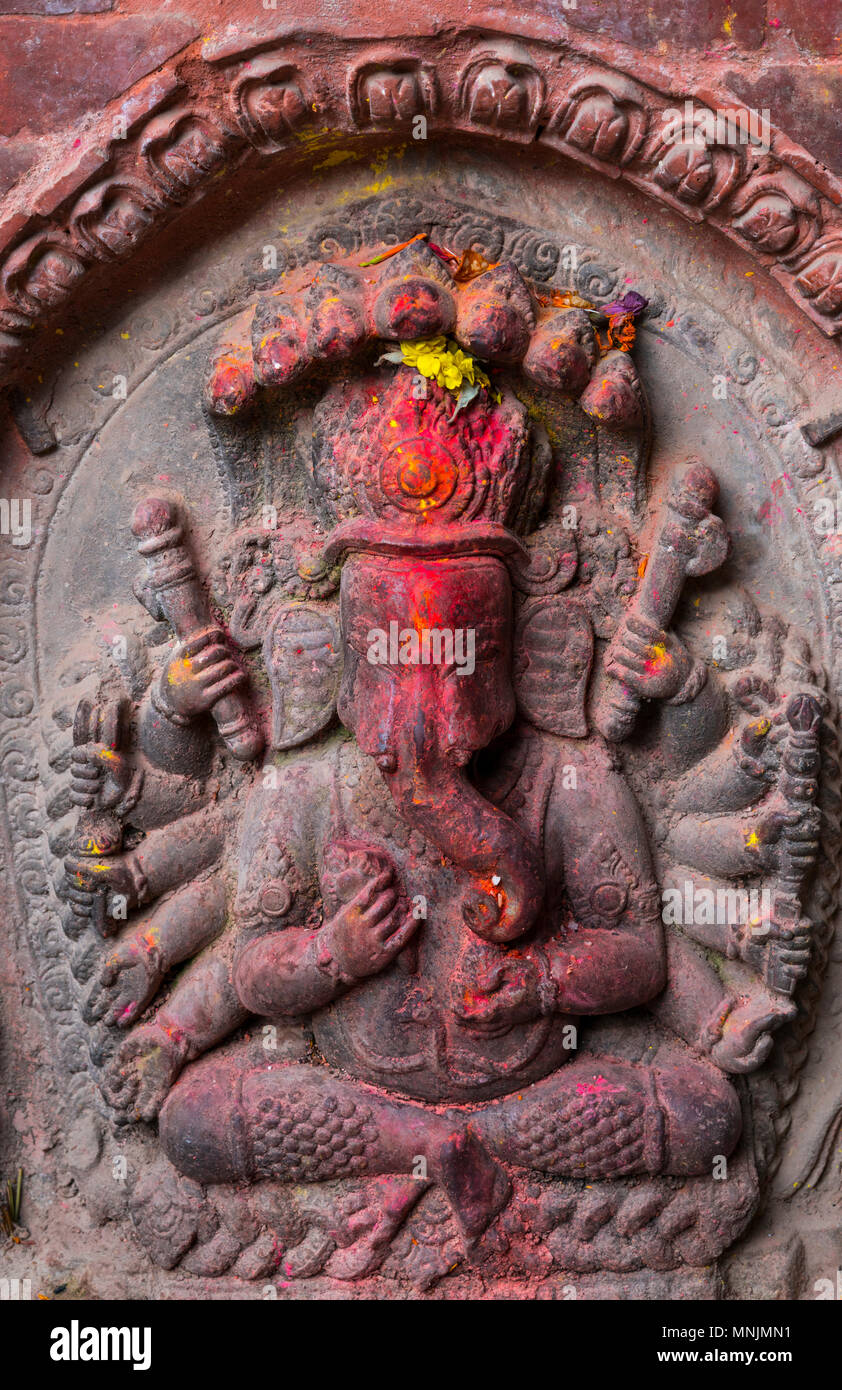 Ganesh, Hindu deity, Patan, Lalitpur Metropolitan City, Kathmandu ...