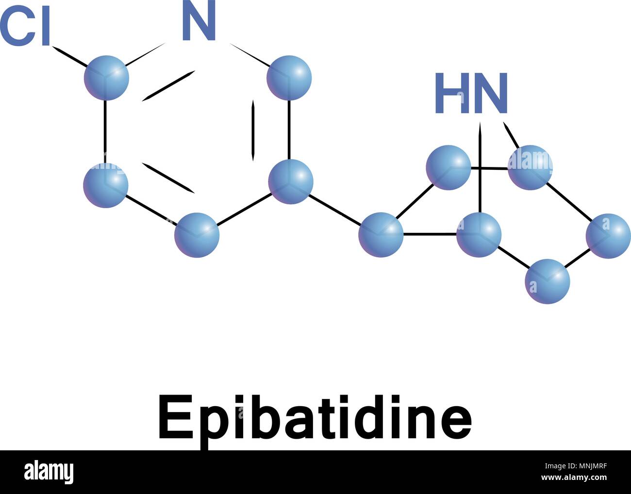 Alkaloid molecular model Stock Vector Images - Alamy