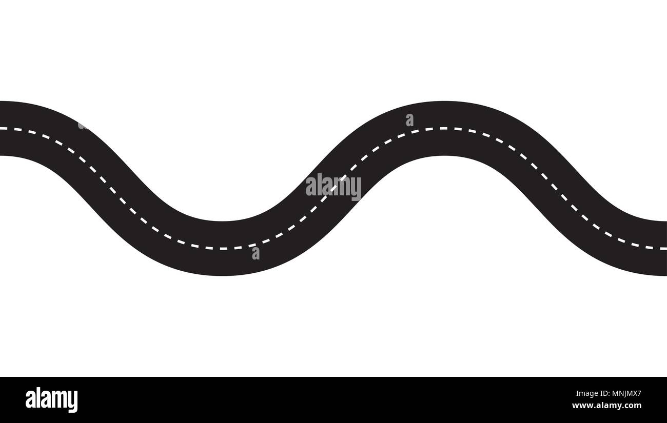 Road shape Cut Out Stock Images & Pictures - Alamy