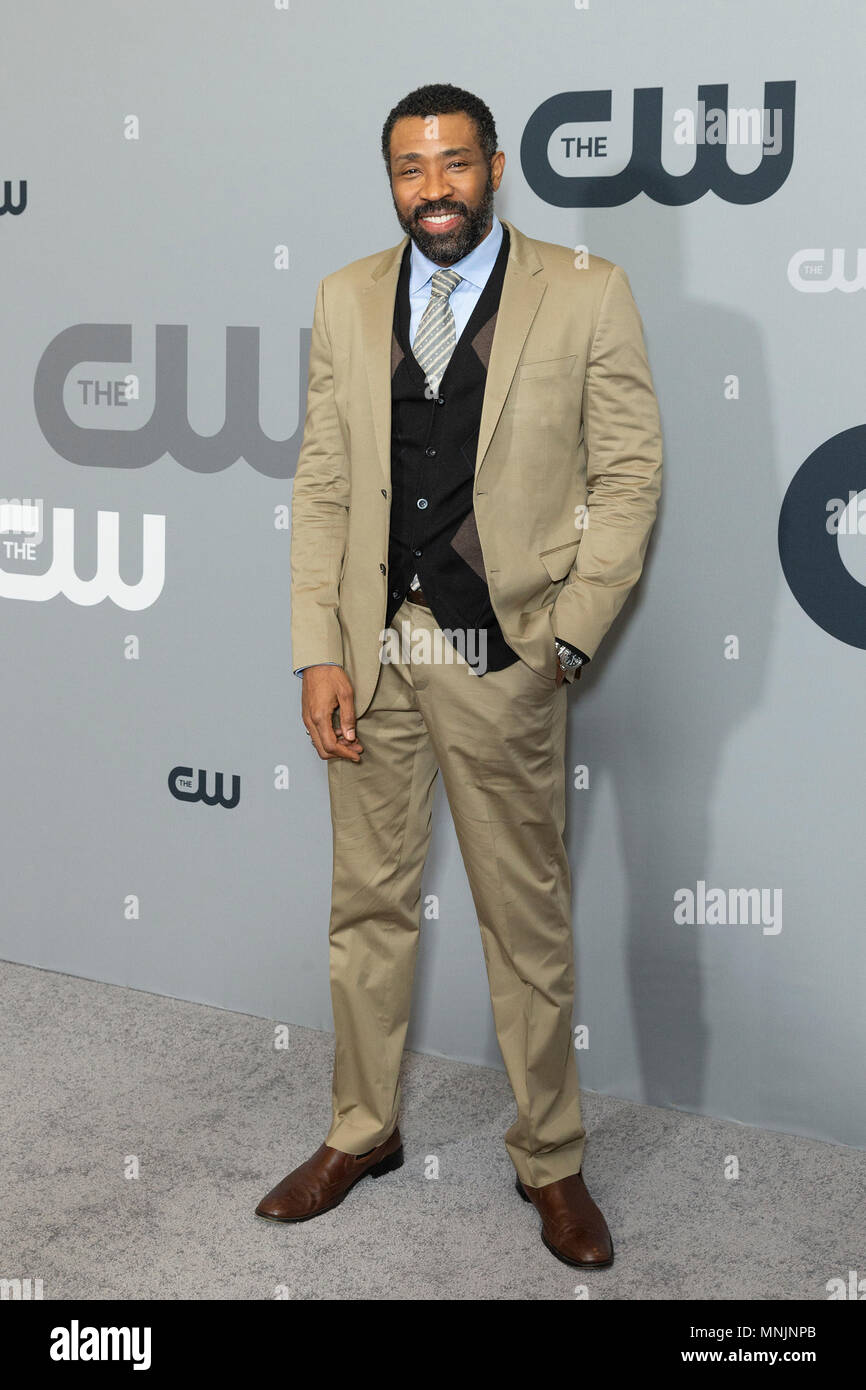 Sarah Jefferies wearing dress by Bronx & Banco attends 2018 CW network ...