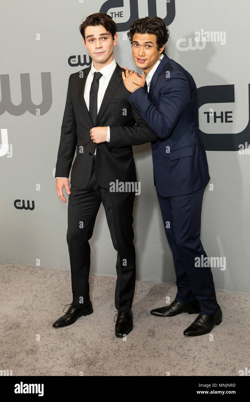 KJ Apa and Charlie Melton attend 2018 CW network Upfront at London ...