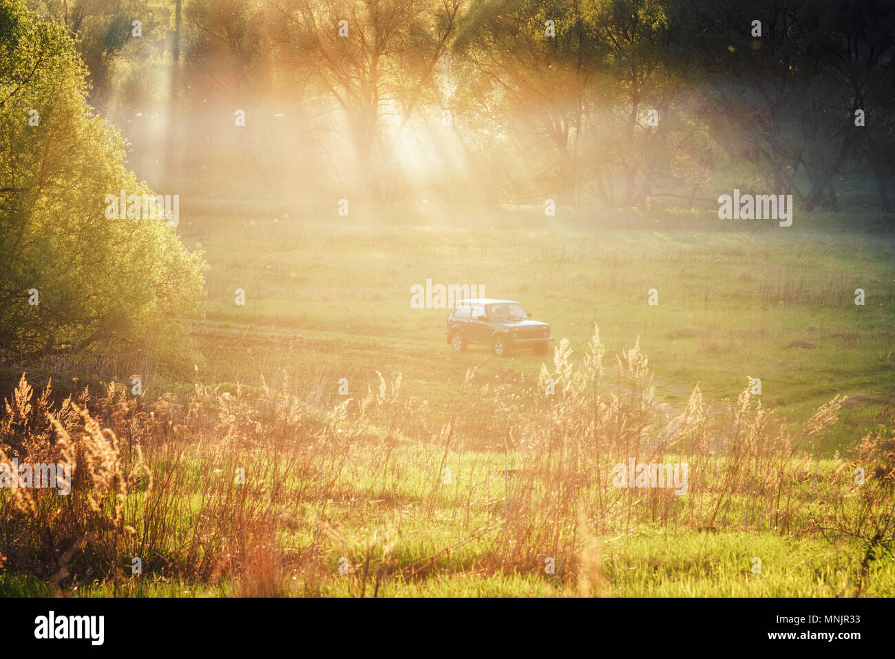 Russian suv lada niva vaz hi-res stock photography and images - Alamy