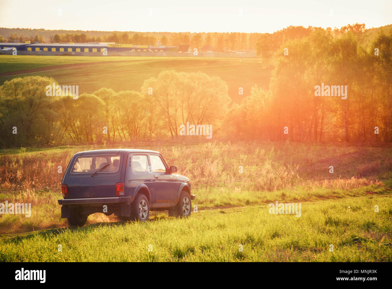 Soviet and Russian SUV Lada Niva (VAZ 2121 / 21214) Moskow, Russia. 05 ...