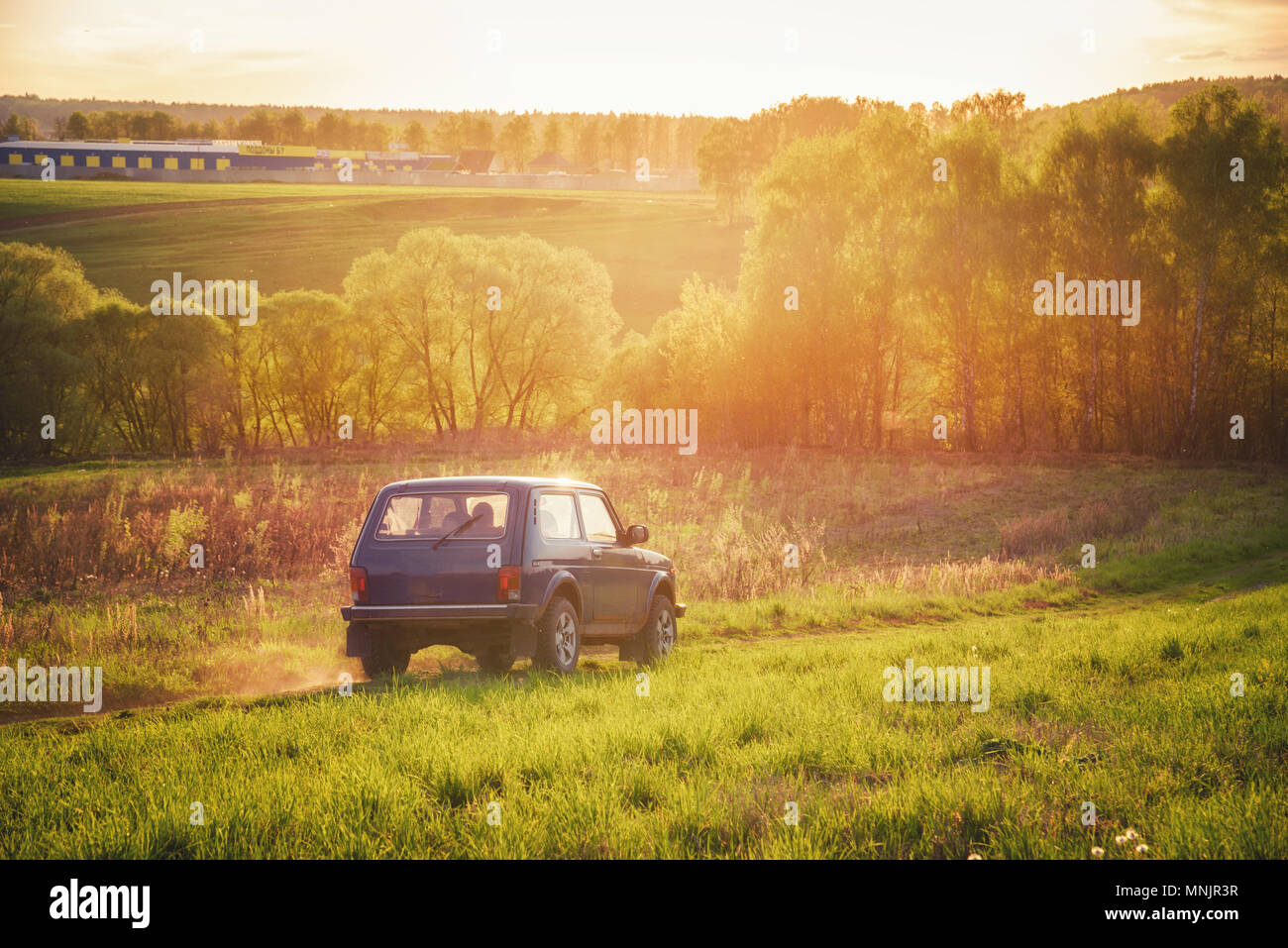 Soviet and Russian SUV Lada Niva (VAZ 2121 / 21214) Moskow, Russia. 05 ...