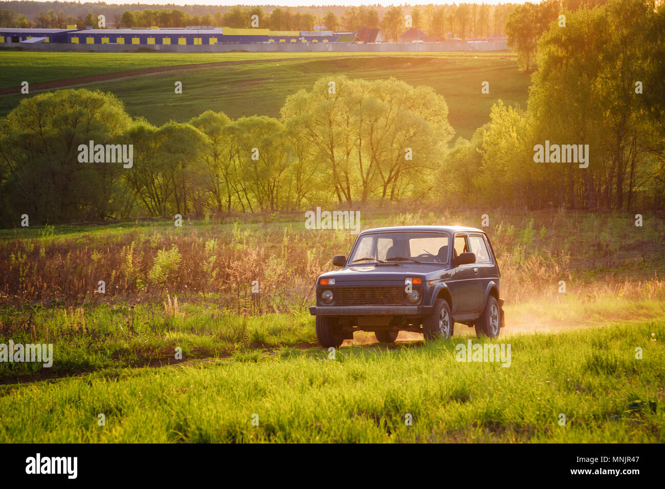 Russian suv lada niva vaz hi-res stock photography and images - Alamy