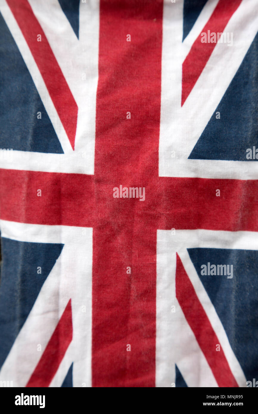 Closeup of Union Jack Flag, Background Stock Photo - Alamy