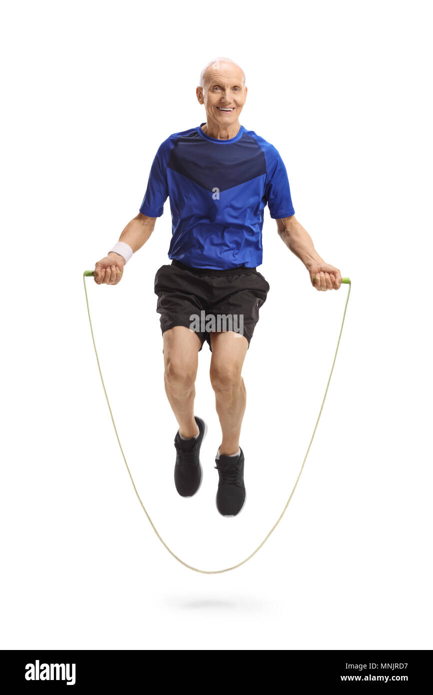 Man skipping on rope in Cut Out Stock Images & Pictures - Alamy