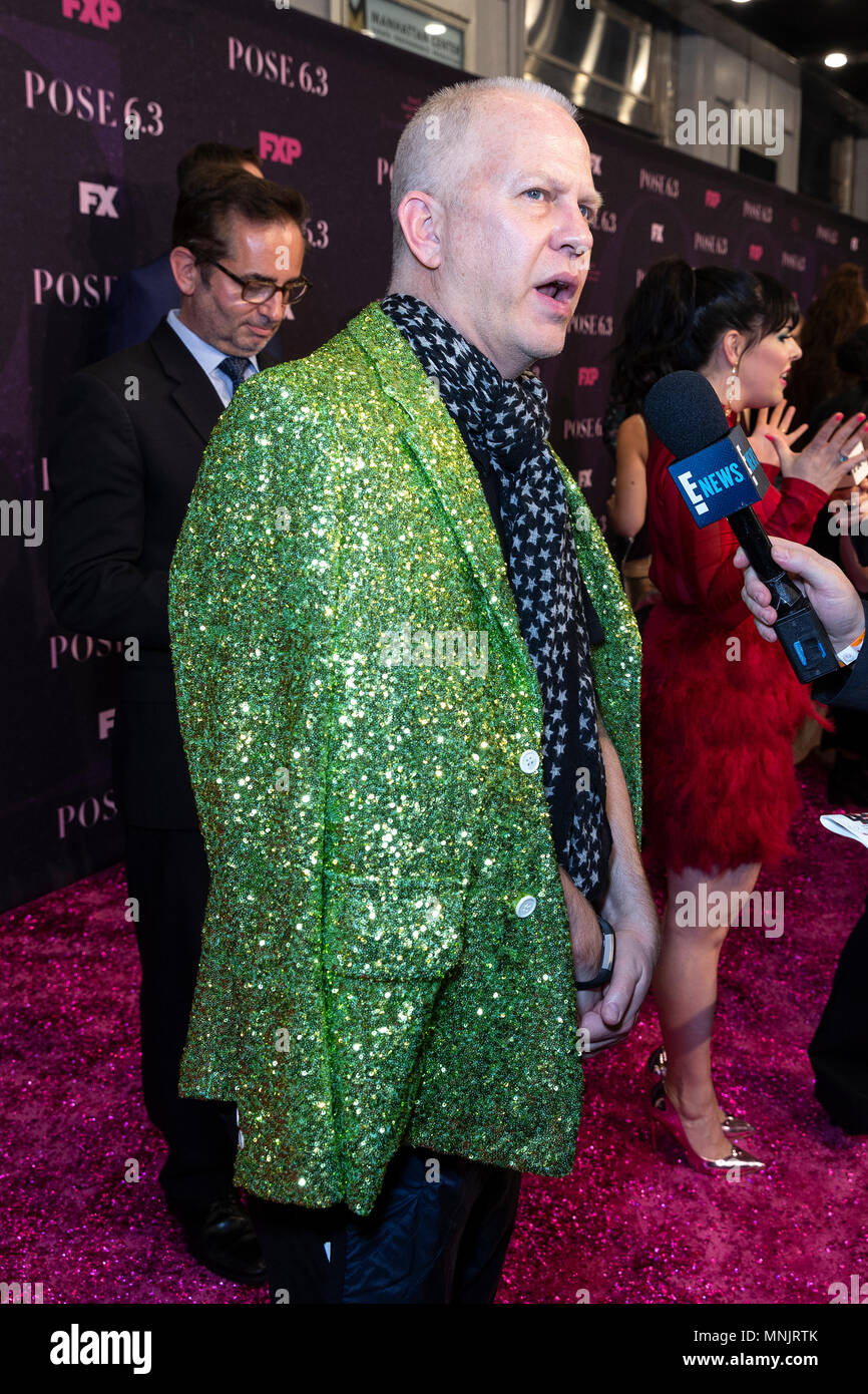 Ryan Murphy attends FX Pose premiere at Hammerstein Ballroom (Photo by ...