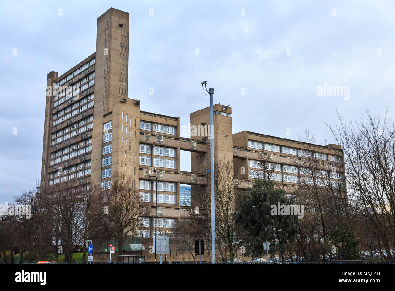 Robin Hood Gardens, east block, a residential housing council estate ...