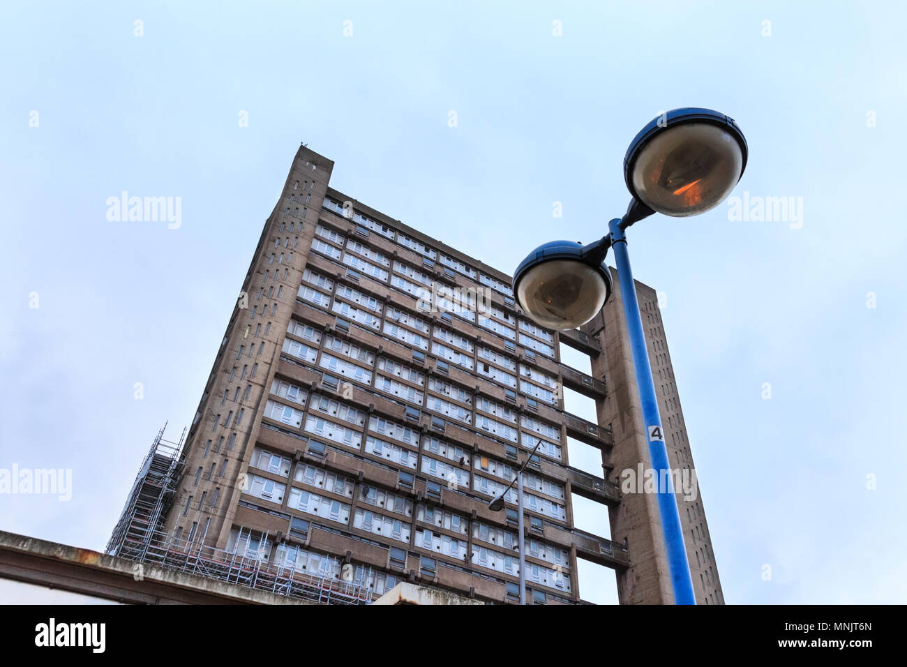 Robin Hood Gardens, east block, a residential housing council estate ...