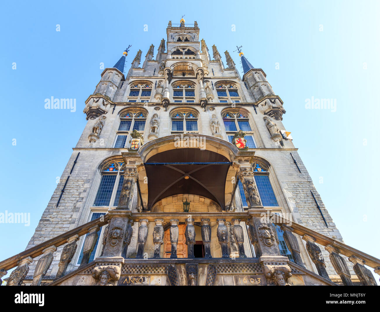 Gothic stadhuis town hall gouda hi-res stock photography and images - Alamy