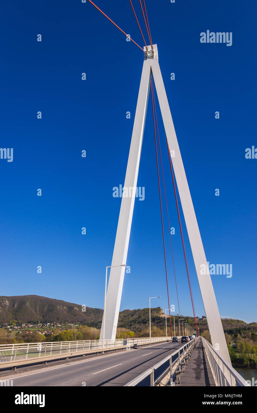 Bridge over Danube River in Hainburg an der Donau, Lower Austria Stock ...
