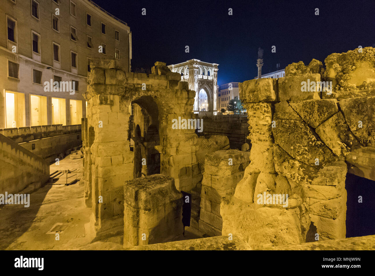 Roman amphitheater of Lecce, Italy Stock Photo - Alamy