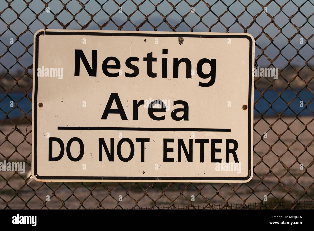 Nesting area sign hi-res stock photography and images - Alamy