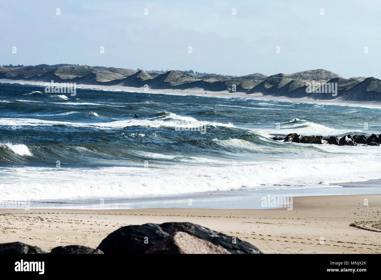 Beach in national park Denmark Stock Photo - Alamy