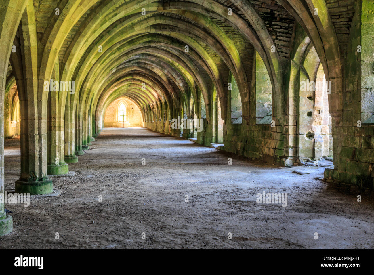 Interior of fountains abbey hi-res stock photography and images - Alamy