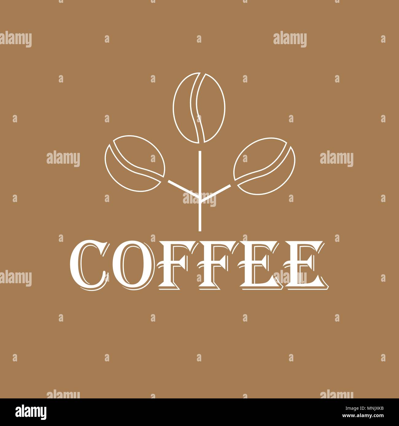 Coffee tree illustration Stock Vector Images - Alamy