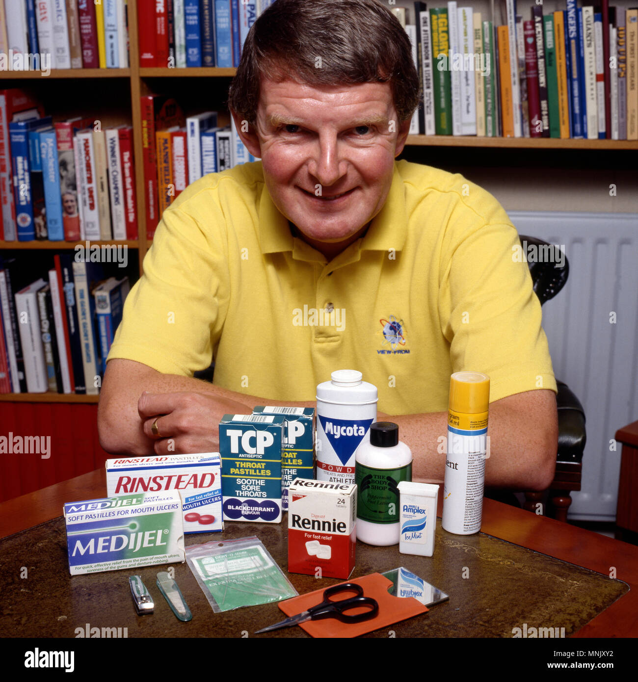 John Motson Football commentator Stock Photo - Alamy