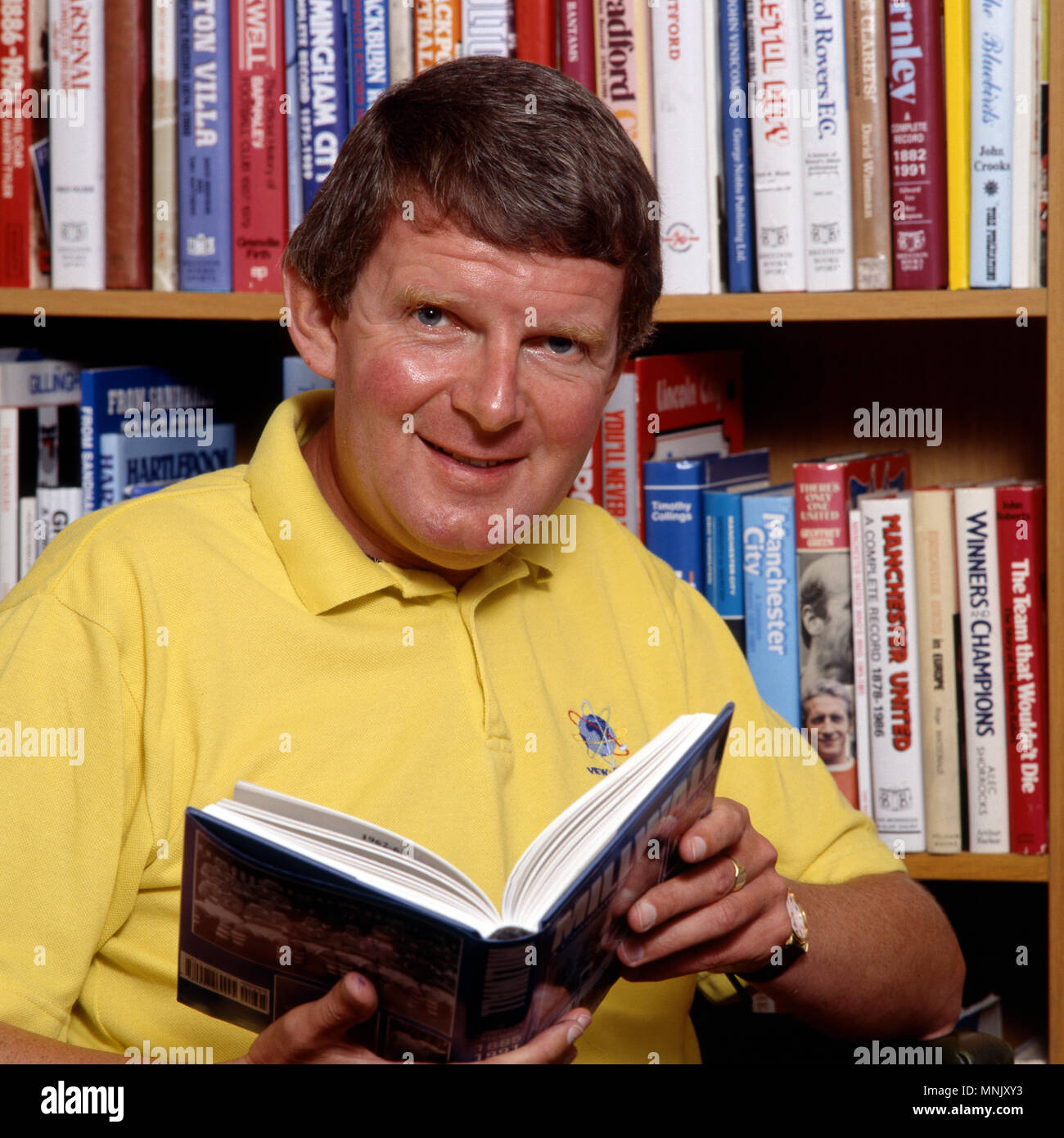 John Motson Football commentator Stock Photo - Alamy