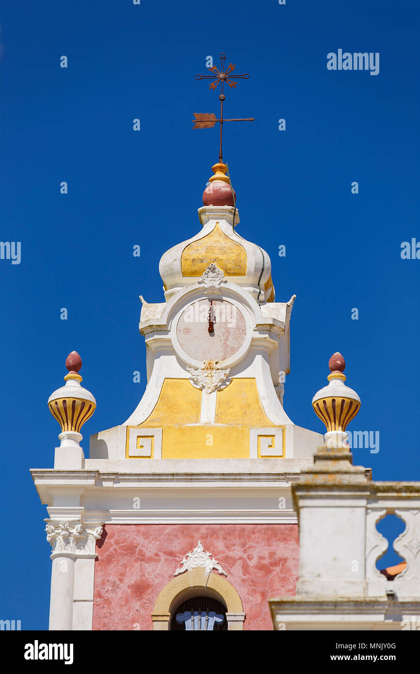 Clock tower, old palace-Estoi, Portugal Stock Photo - Alamy