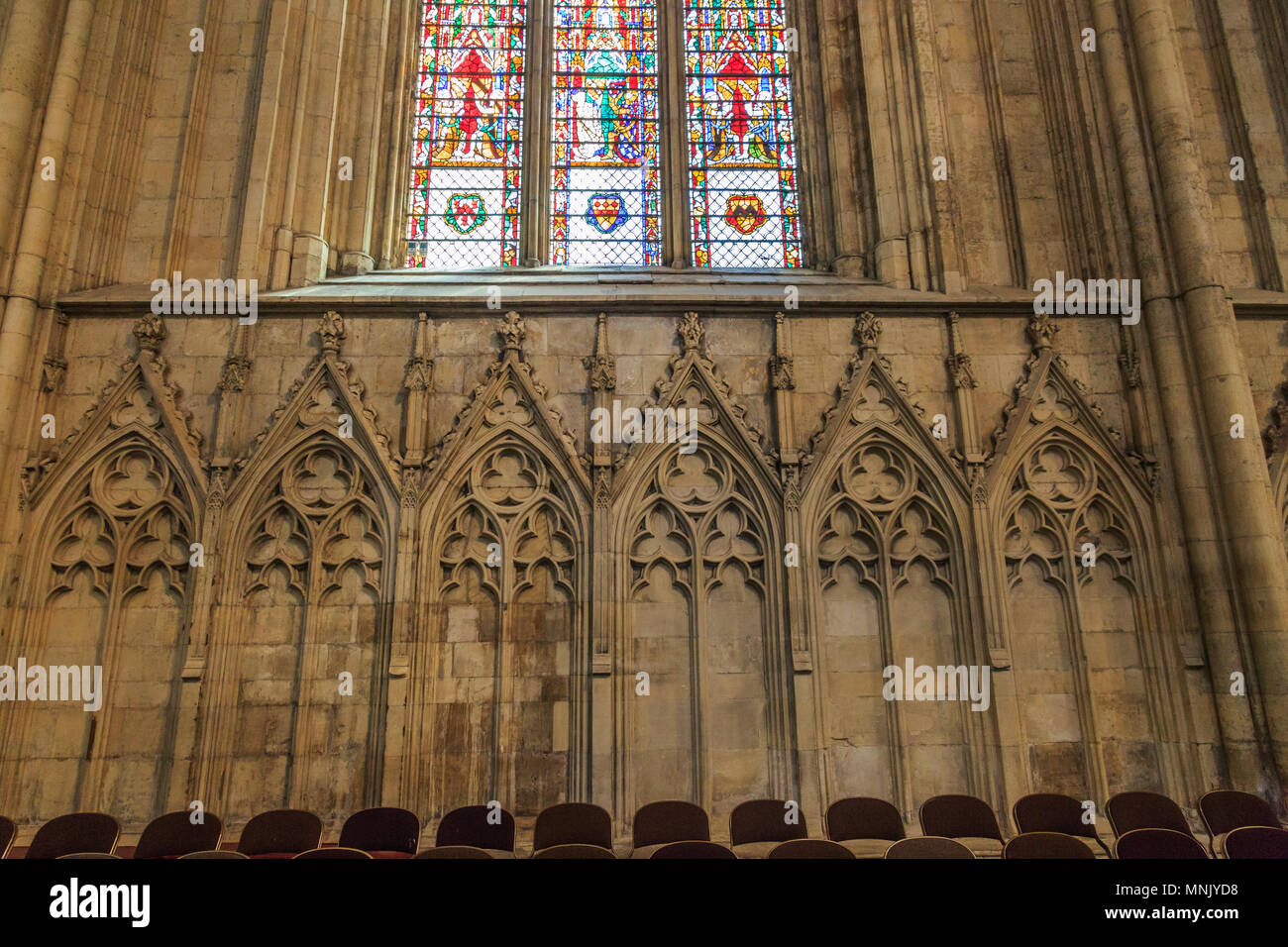 England, Yorkshire, York. The English Gothic style Cathedral and ...