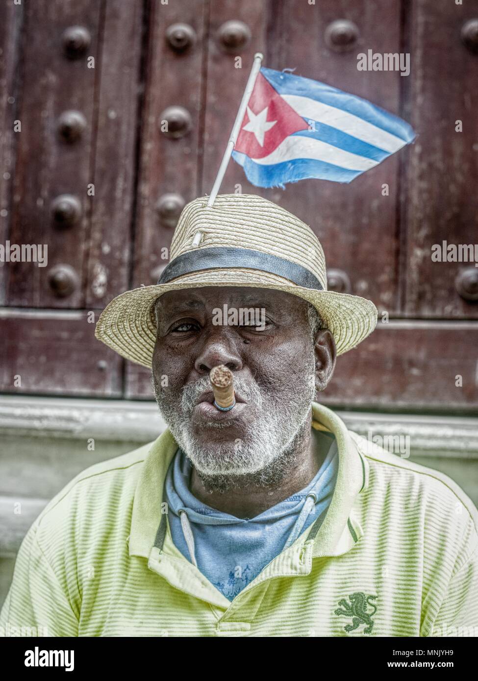 Cuban flag man hi-res stock photography and images - Alamy