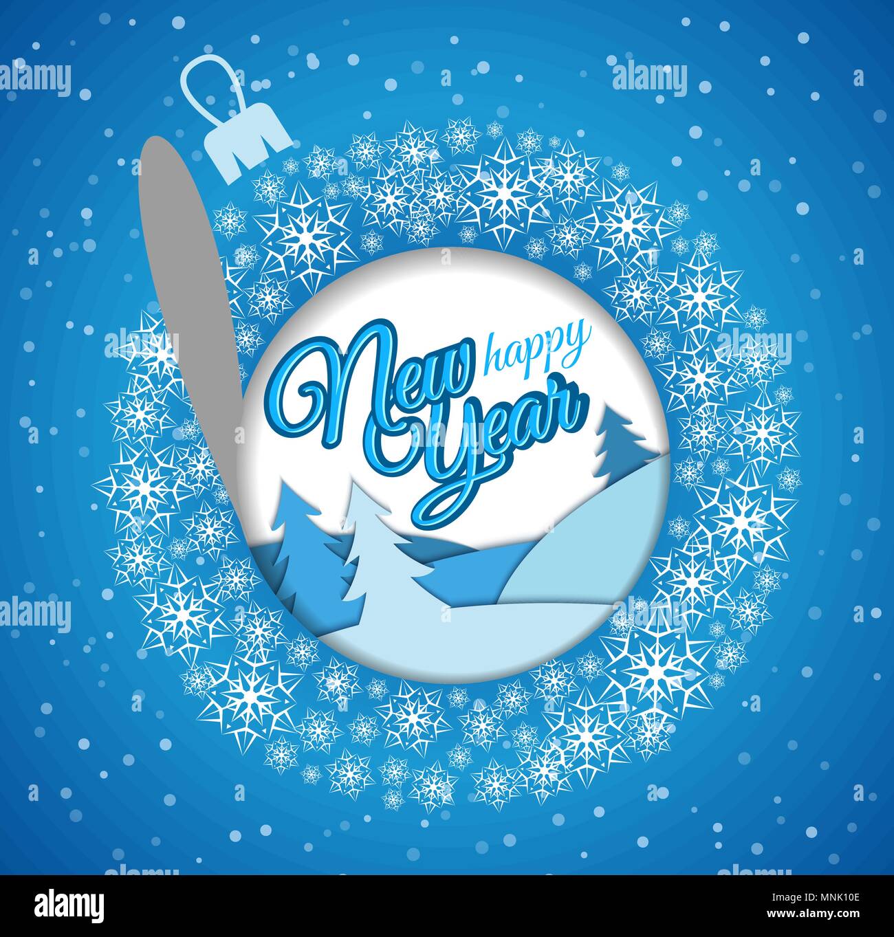 Classic blue christmas new Stock Vector Images - Alamy