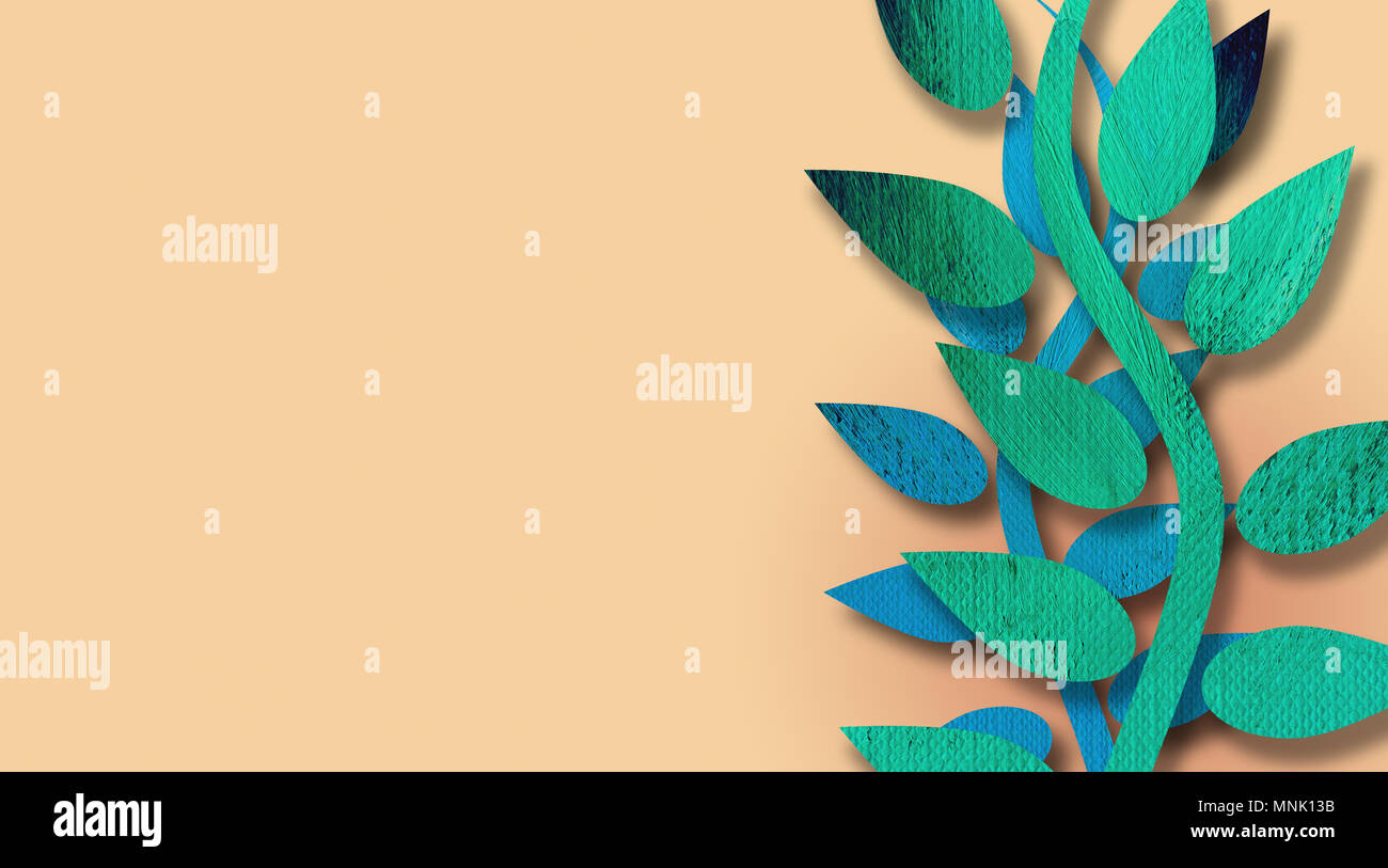 Graphic abstract illustration of vine plant growth in simple shapes and ...