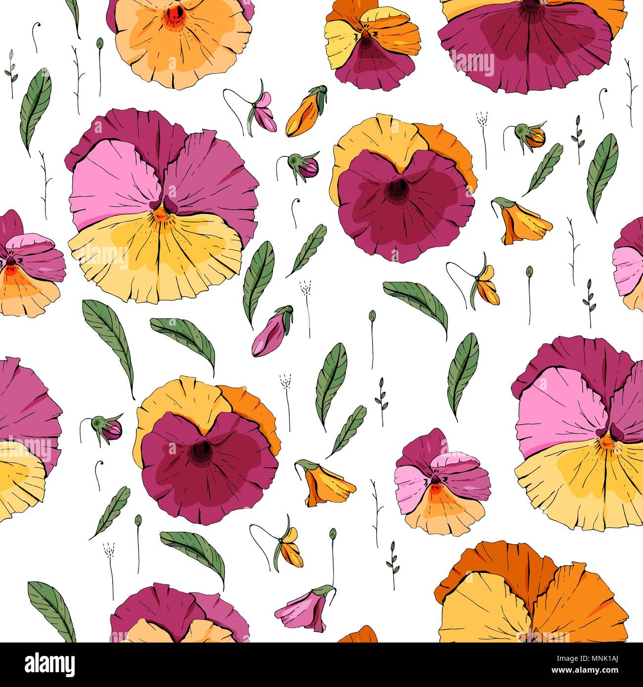 Wallpaper viola flower Stock Vector Images - Alamy