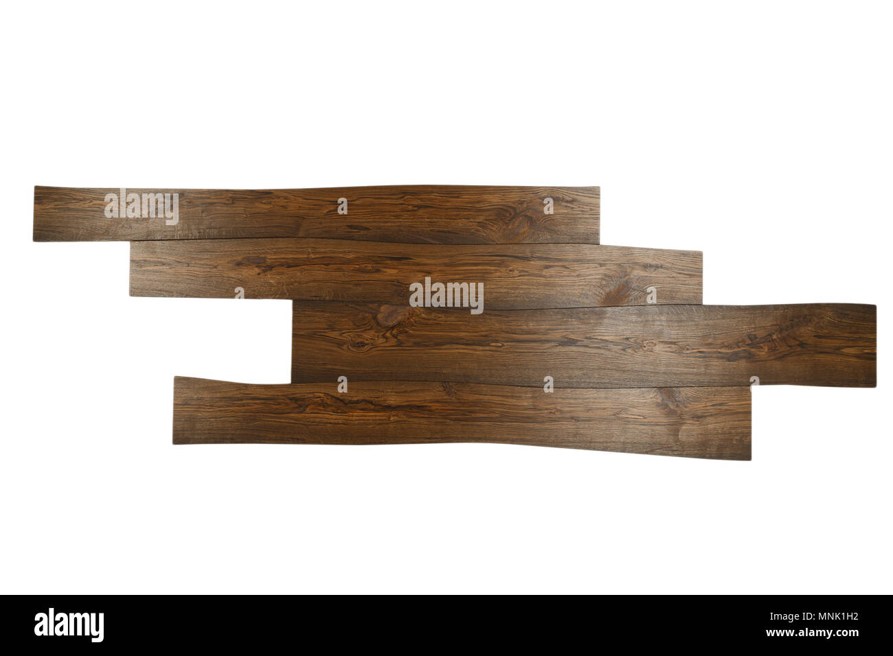 old plank wood isolated on white background Stock Photo - Alamy