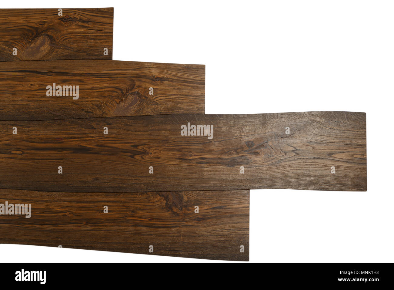 old plank wood isolated on white background Stock Photo - Alamy