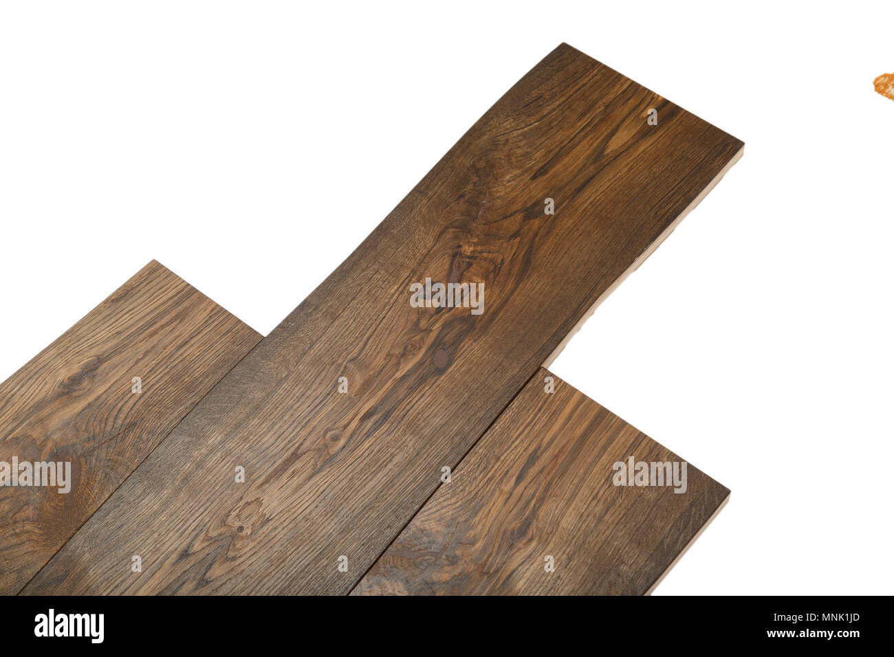 old plank wood isolated on white background Stock Photo - Alamy